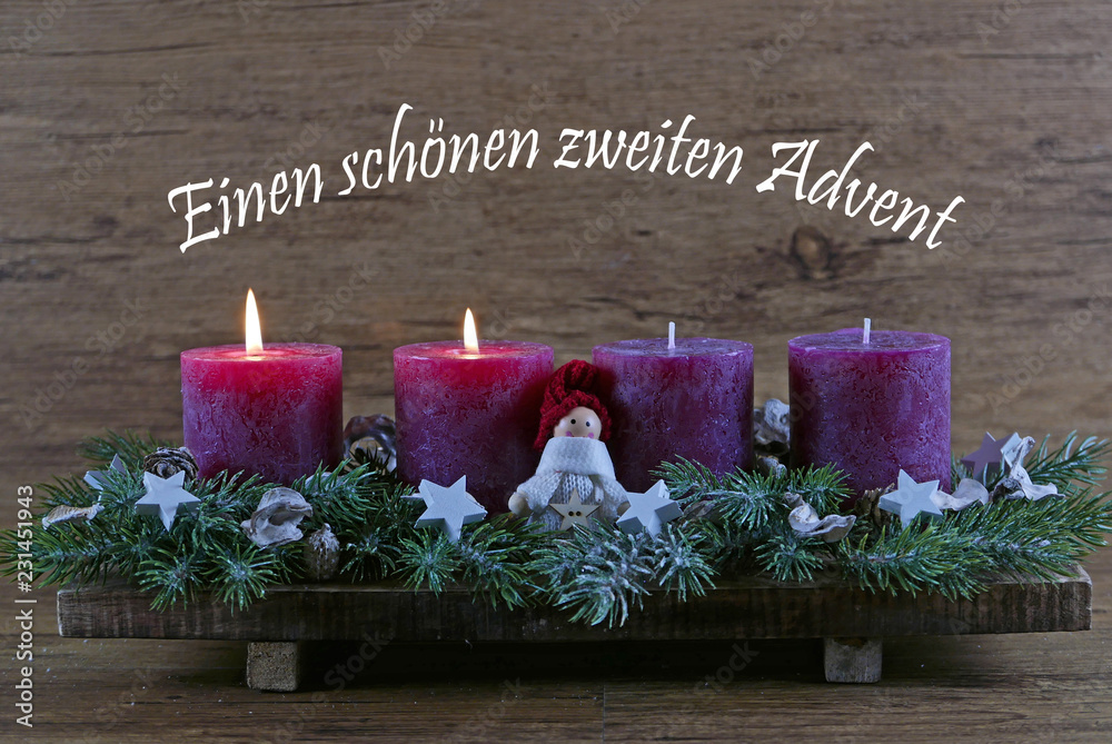 Zweiter Advent Stock-Foto | Adobe Stock