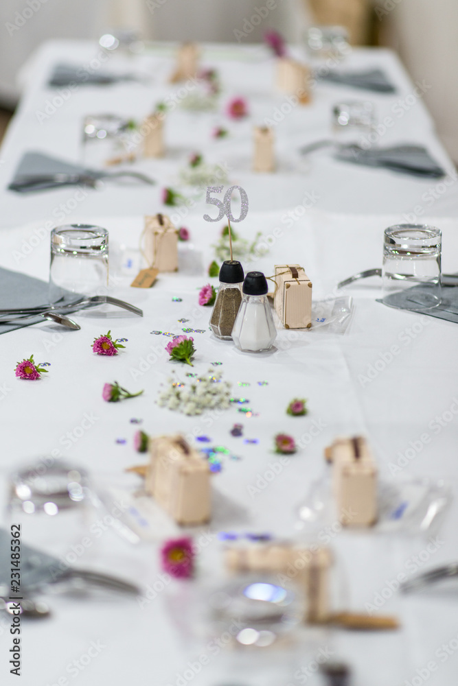 Decoration Table Anniversaire 50 Ans Femme