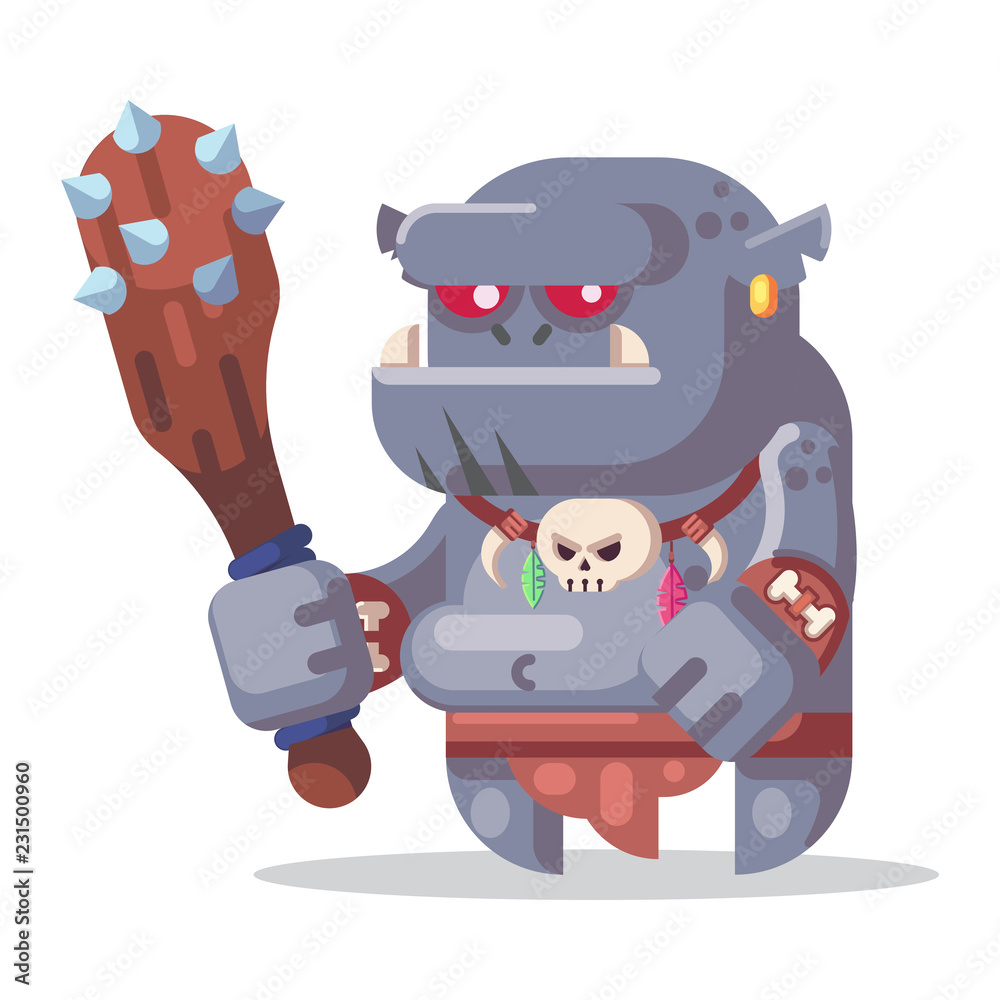 Fantasy RPG Game Character monsters and heros Icons Illustration. Big ...