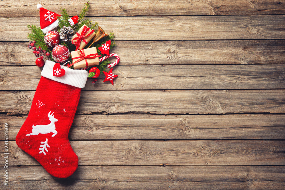 Christmas stocking Stock Photo | Adobe Stock
