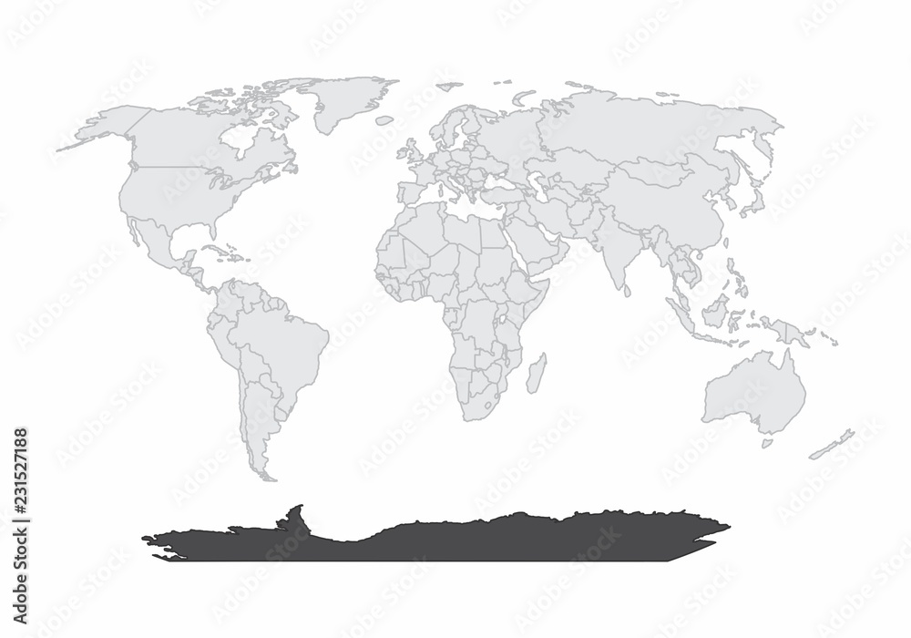 The world map illustration Stock Vector | Adobe Stock