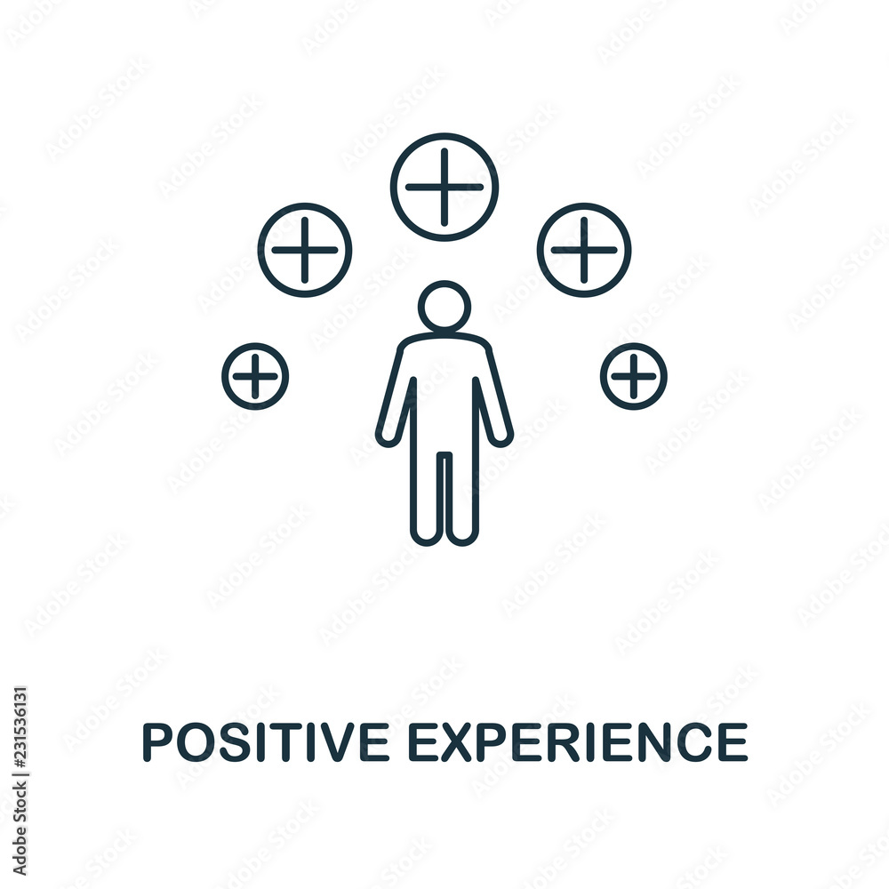 Positive Experience outline icon. Premium style design from project ...