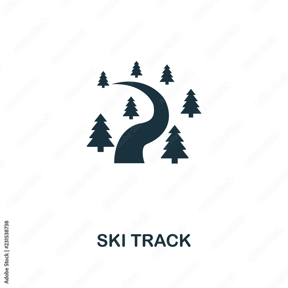 Ski Track icon. Premium style design from winter sports icon collection ...