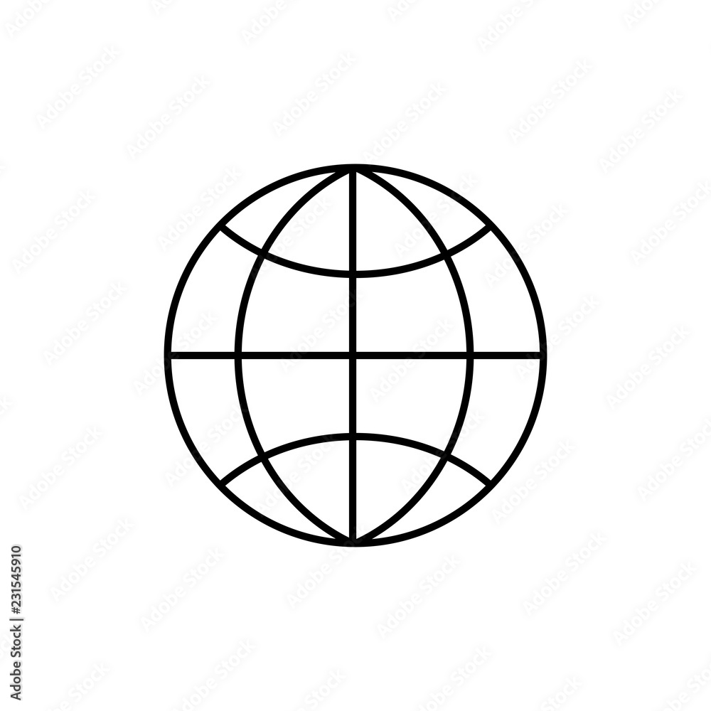 Internet Globe Logo Vector