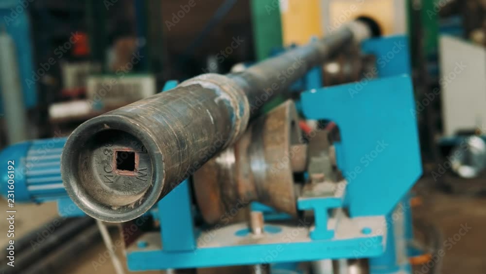 Hardbanding welding process close-up. drill pipe manufacturing process ...