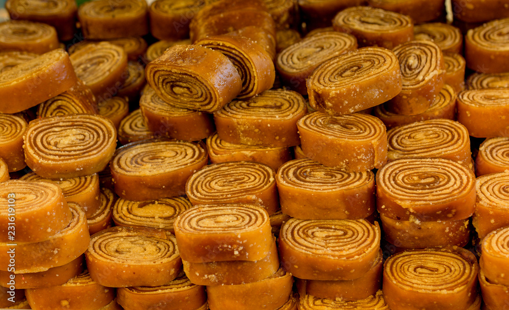 Turkish style fruit dried pulp as snack Stock Photo | Adobe Stock