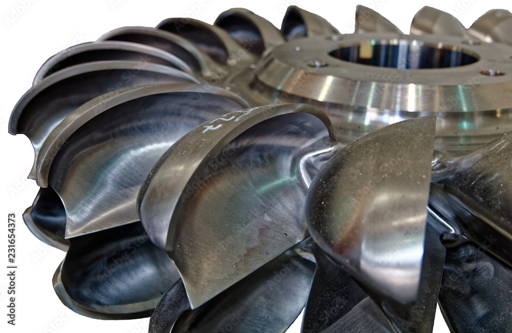 Details od Pelton turbine wheel Stock Photo | Adobe Stock