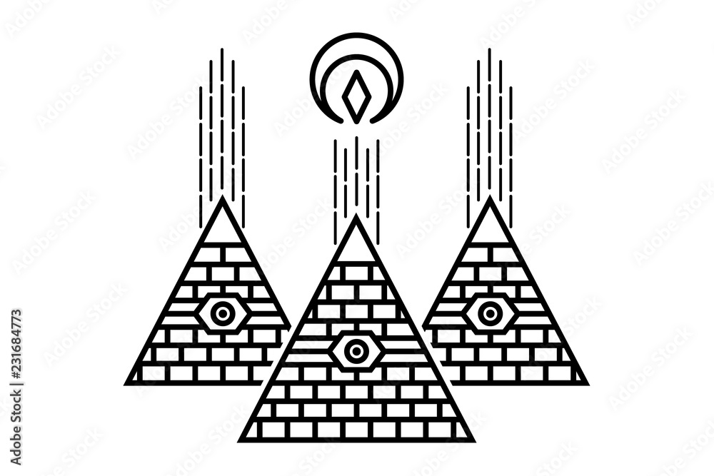 Eye Of Ra Pyramid Tattoo