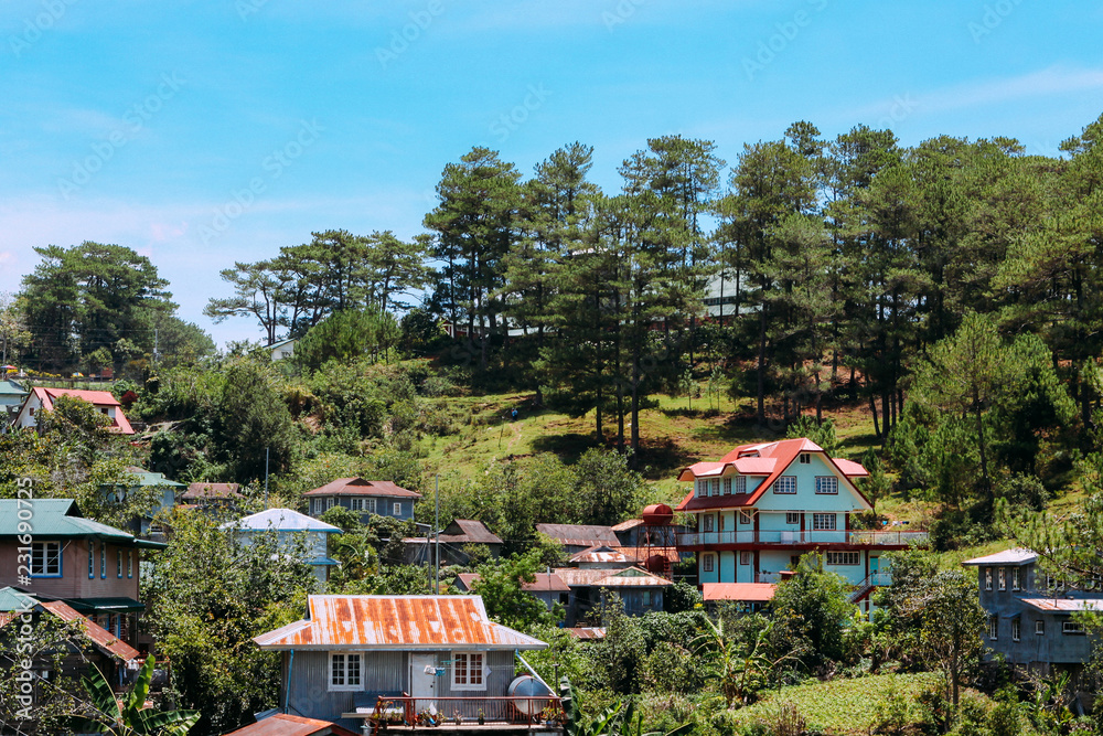 Foto de Typical houses of Sagada Mountain Province of the the ...