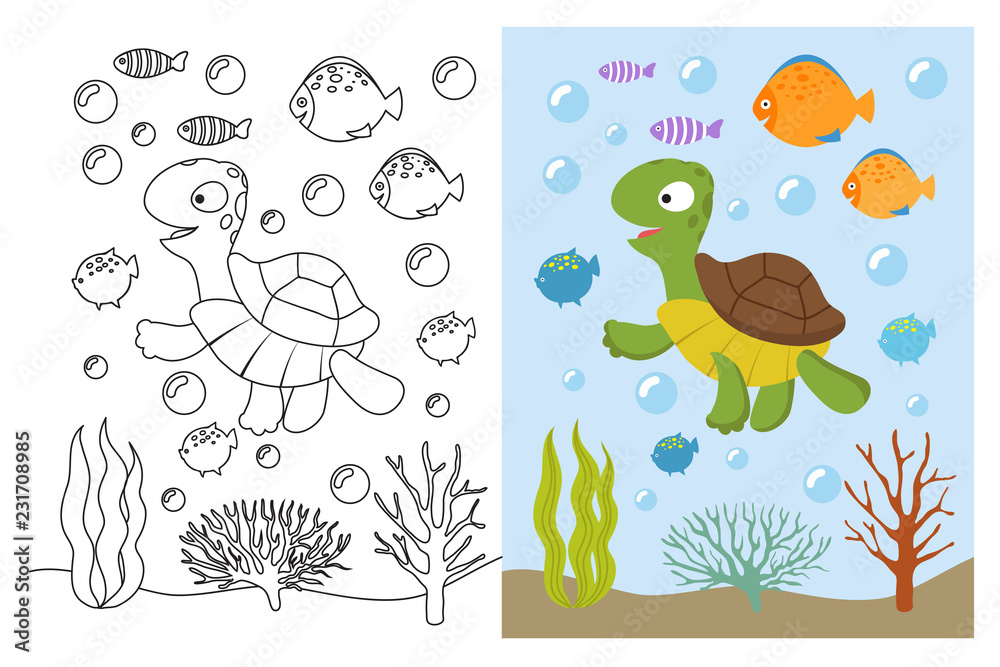 Underwater Animals Coloring Pages