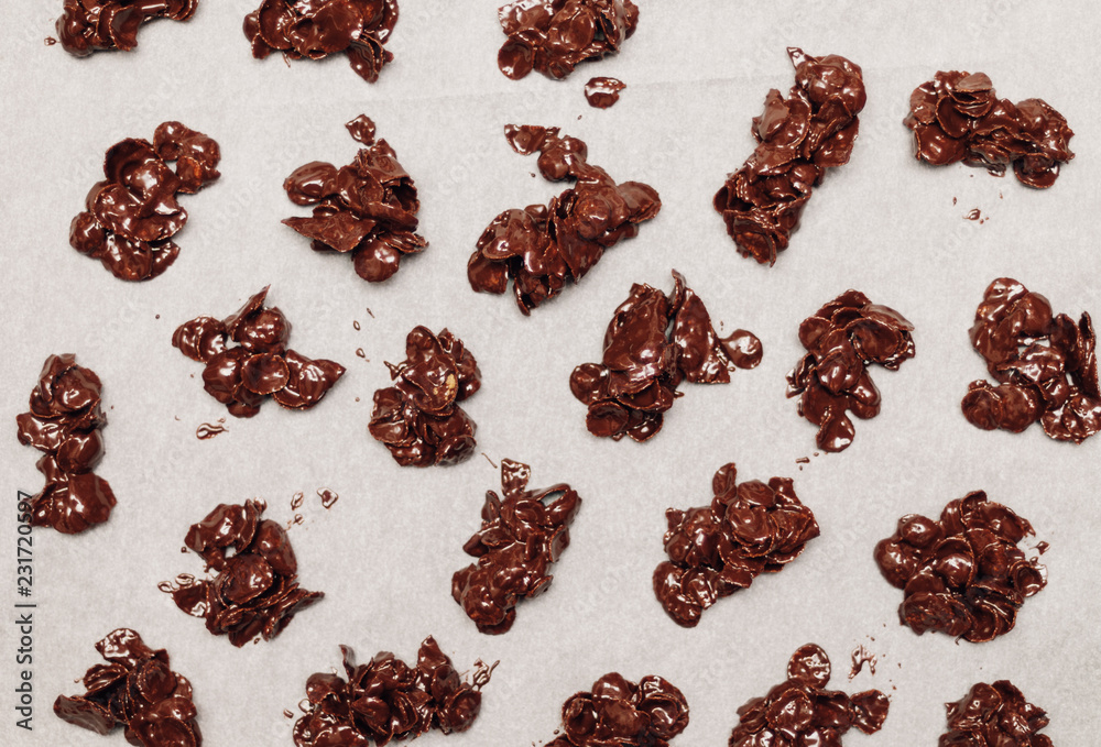 Chocolate covered cornflake cluster cookies, an easy and fun holiday or ...