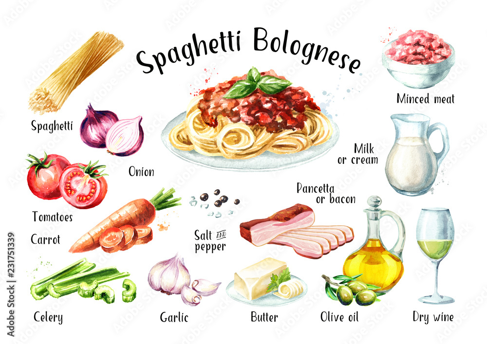 Cartoon Spaghetti Bolognese