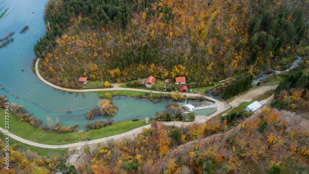 Planinsko polje is a most typical karst polje in Dinaric karst ...