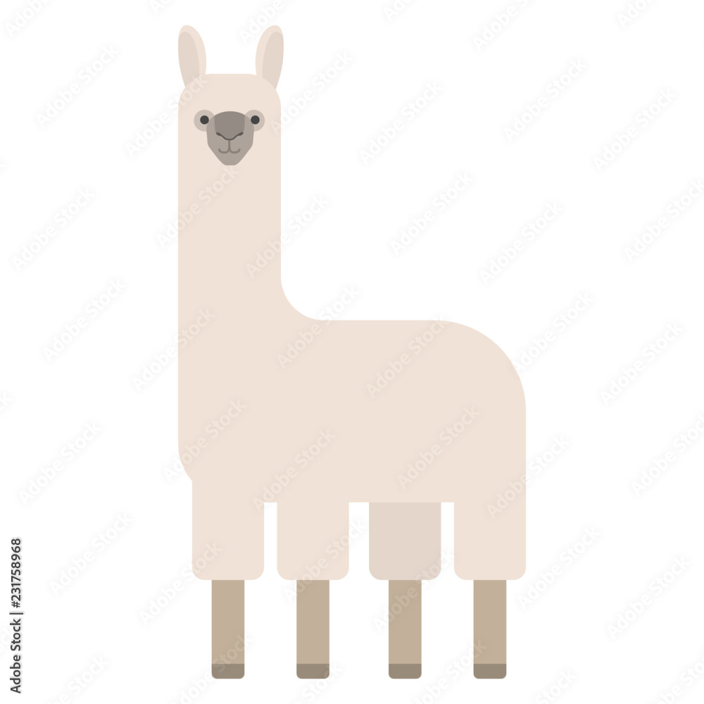Cute Llama Drawing