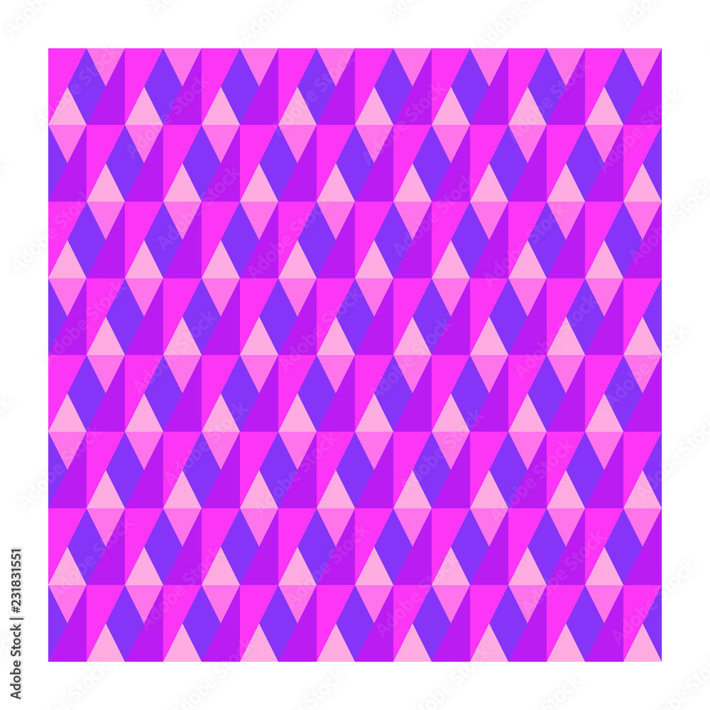 Motivo Geometrico A Triangolo Rosa