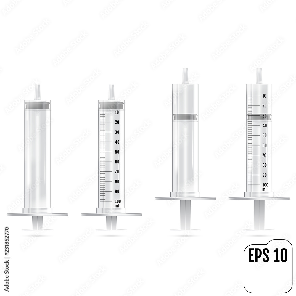 Realistic Syringe JPEG, Object, Picture, Image, Graphic, Vector Art ...