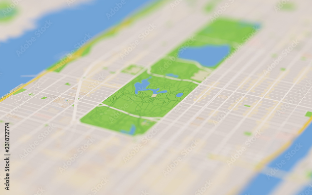 city map 3D Stock Illustration | Adobe Stock