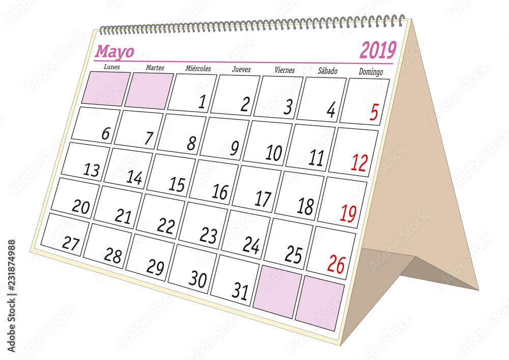 Spanish Calendar Clipart