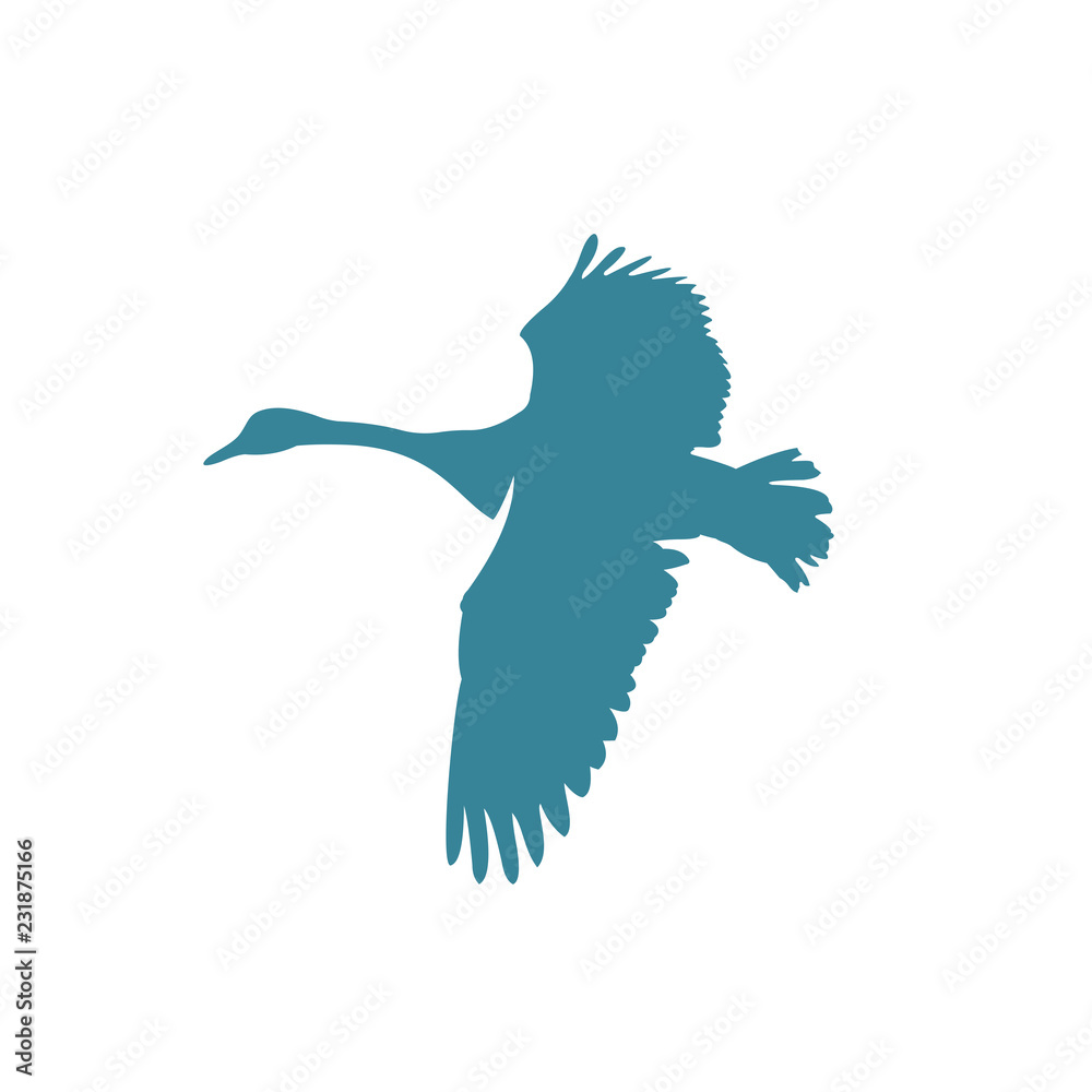 Flying Goose logo design inspiration Stock Vector | Adobe Stock