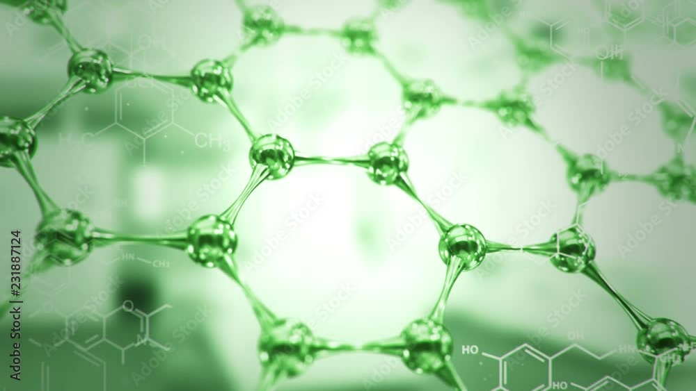 Vidéo Stock Animation of rotation DNA helix or molecule from glass and ...