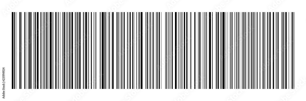 horizontal black bar code on white for pattern,background and design ...