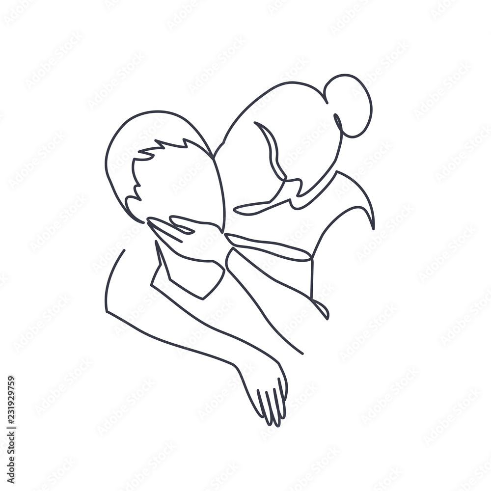 Two People In Love Drawings