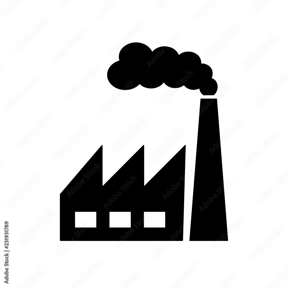 fabryka ikona Stock Vector | Adobe Stock