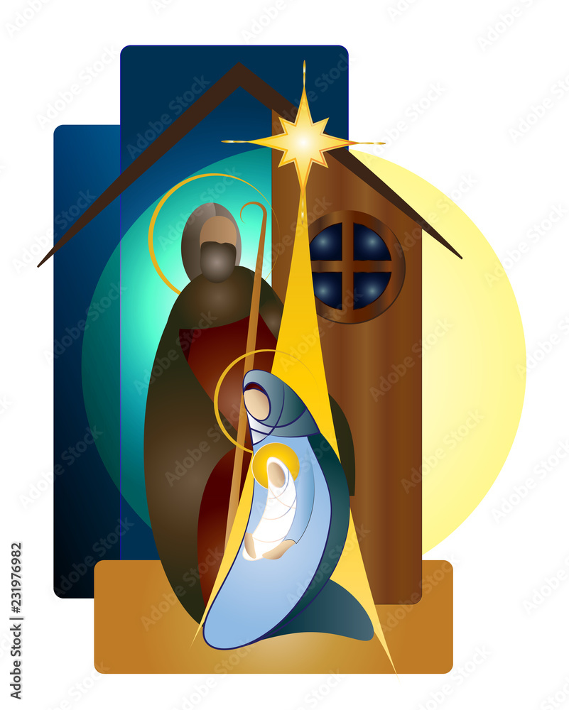 Stable Clipart Nativity Scene