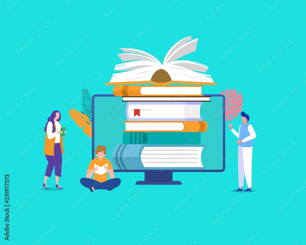 Mobile Library Clipart Reading