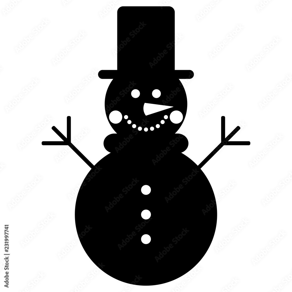 Snowman Silhouette