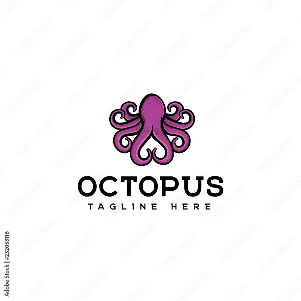 Octopus logo design vector, octopus logo design, simple octopus vector ...