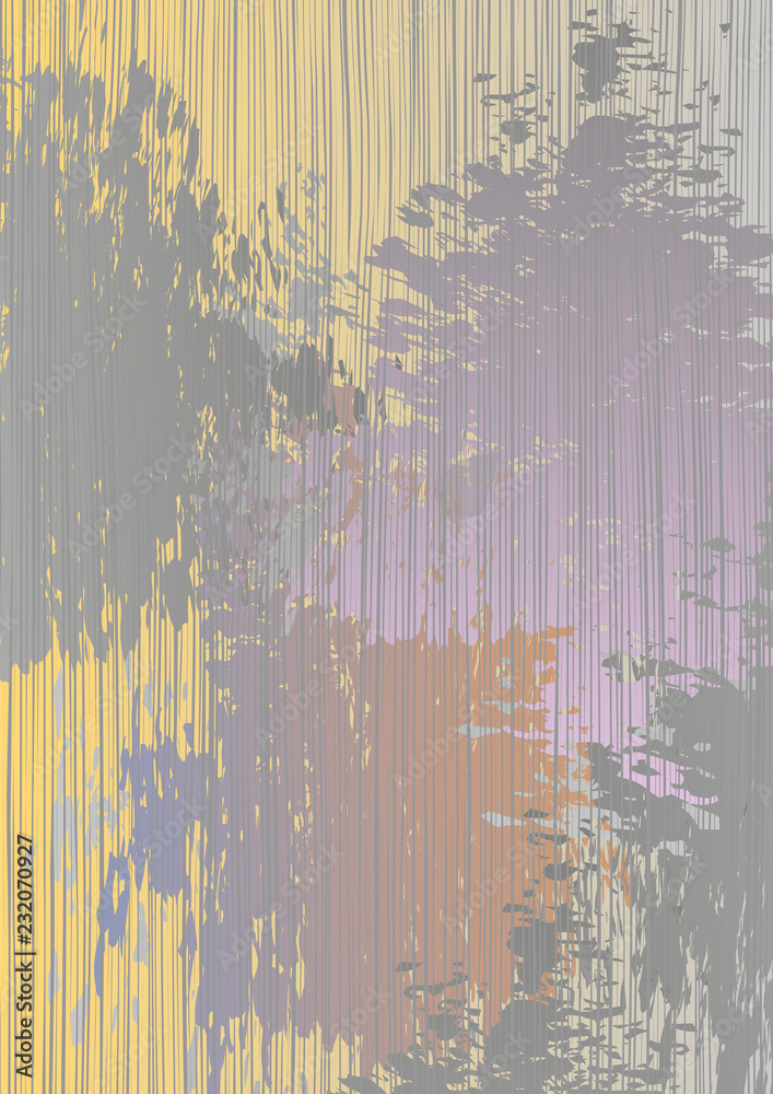 Spotted abstract pastel background with paint smears and splash. Shabby ...