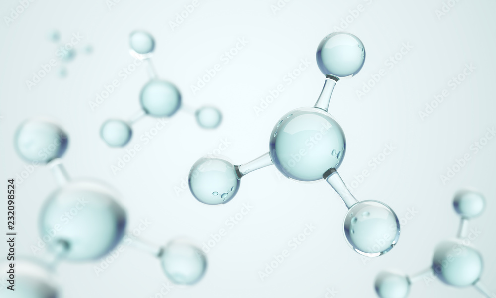 genetic molecule or atom, Abstract structure for Science or medical ...