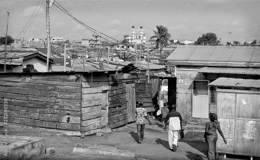 Residential infrastructure of Ghana. Poverty and poor housing ...