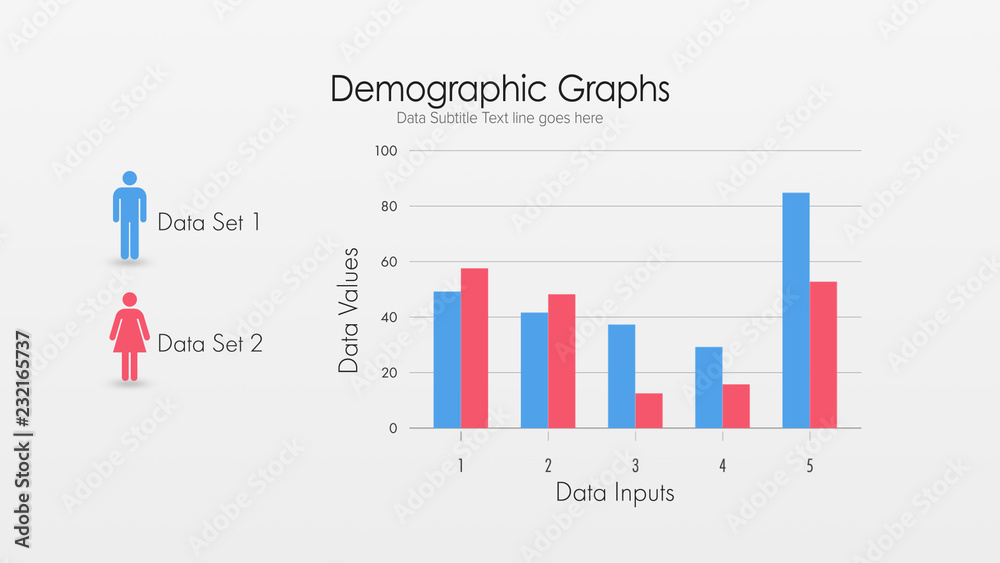 People Demographic Charts 2 Stock Template | Adobe Stock
