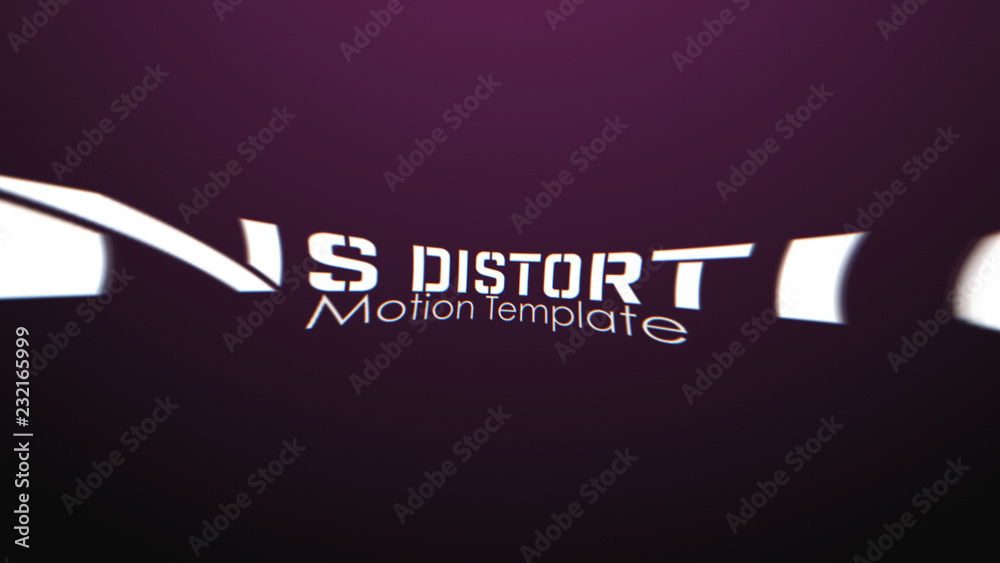 Lens Distortion Title Stock Template | Adobe Stock