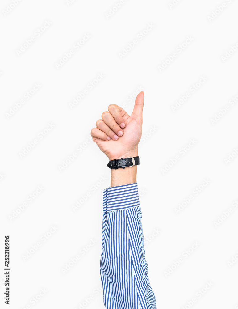 Hand showing thumbs up gesture Stock Photo | Adobe Stock