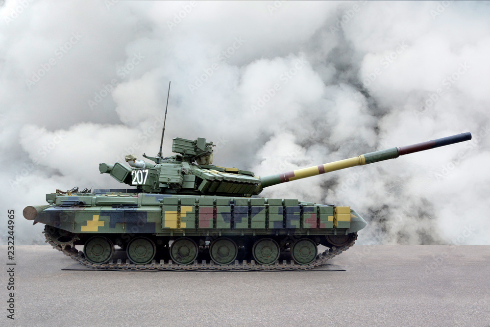 Military vehicles tank side view Stock Photo | Adobe Stock