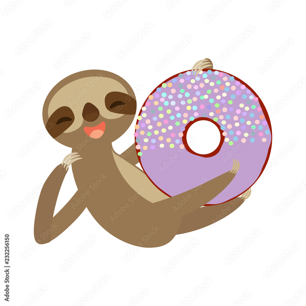 Three Toed Sloth Smiling