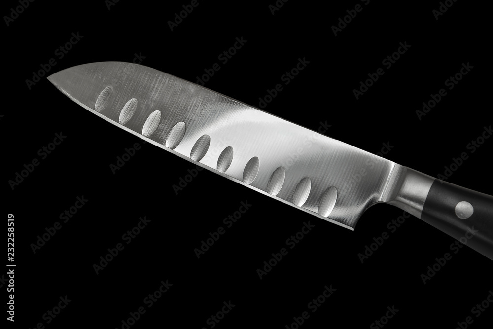 Knife restored and polished after the shock deformation of the blade ...