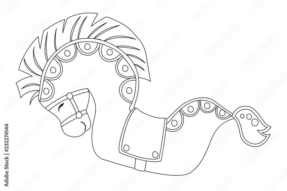 Kuda Lumping. Javanese, Indonesian traditional art cartoon vector ...