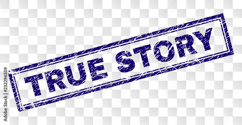 Vetor de TRUE STORY stamp seal watermark with rubber print style and ...