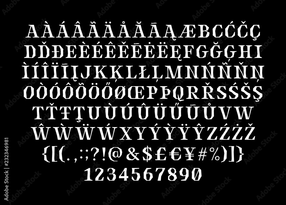 Roman Latin Alphabet