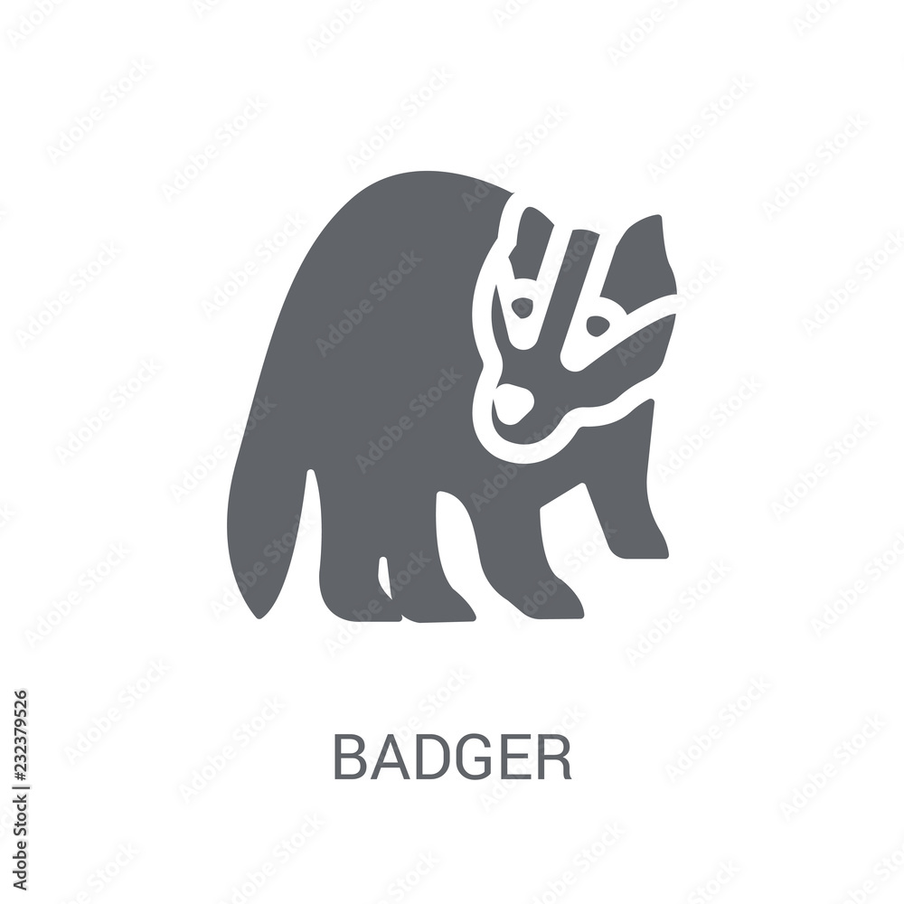 Badger icon. Trendy Badger logo concept on white background from ...