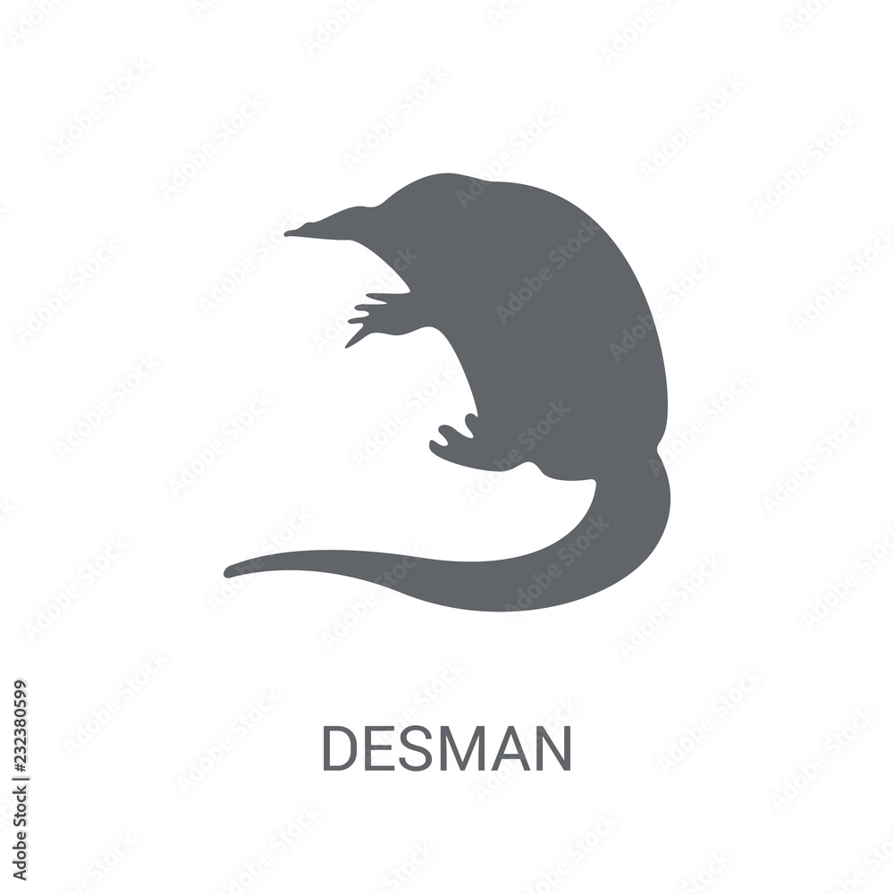 Desman icon. Trendy Desman logo concept on white background from ...