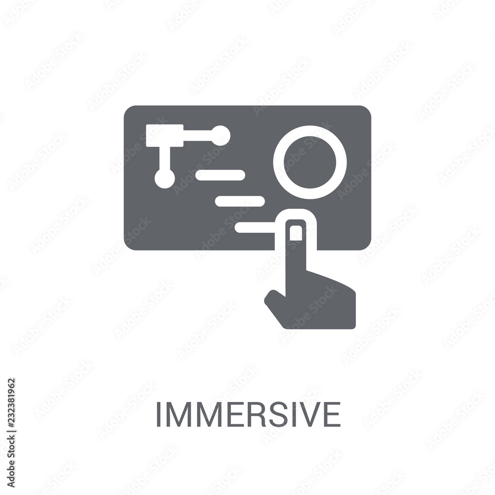 Immersive icon. Trendy Immersive logo concept on white background from ...