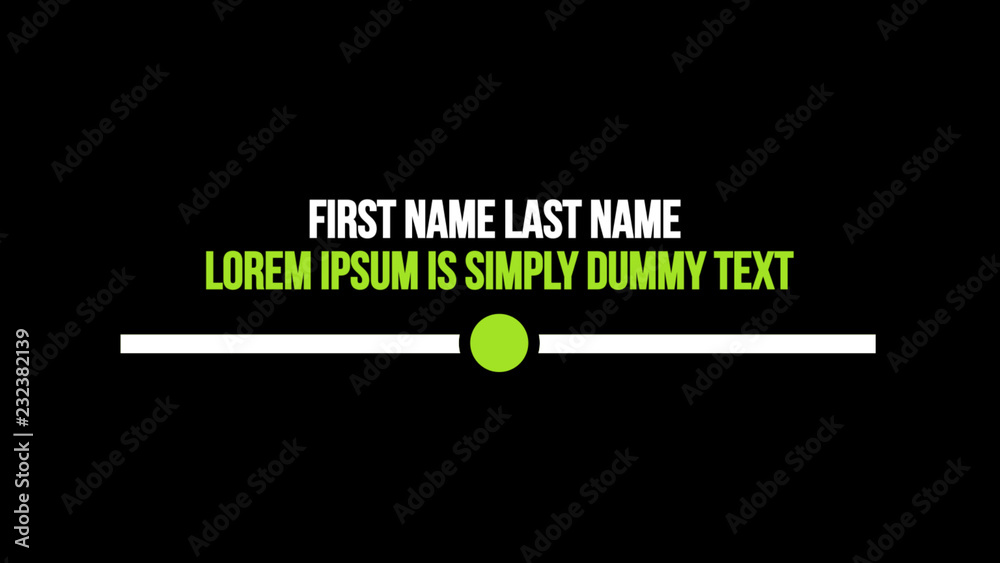 Minimal Green & White Title Stock Template | Adobe Stock