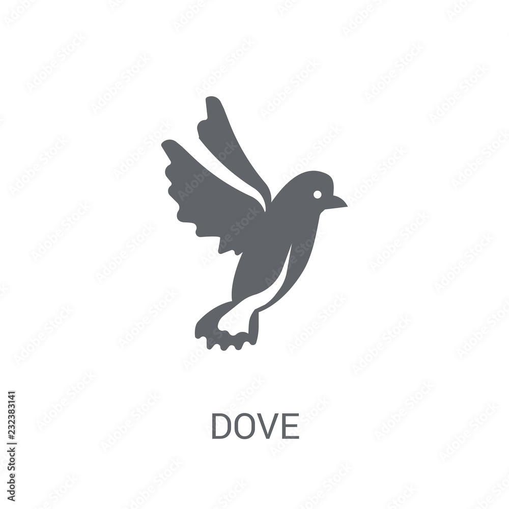 Dove icon. Trendy Dove logo concept on white background from Birthday ...