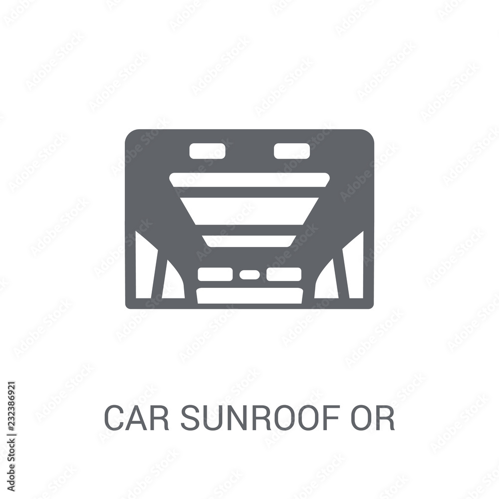 Vetor de car sunroof or sunshine roof icon. Trendy car sunroof or ...