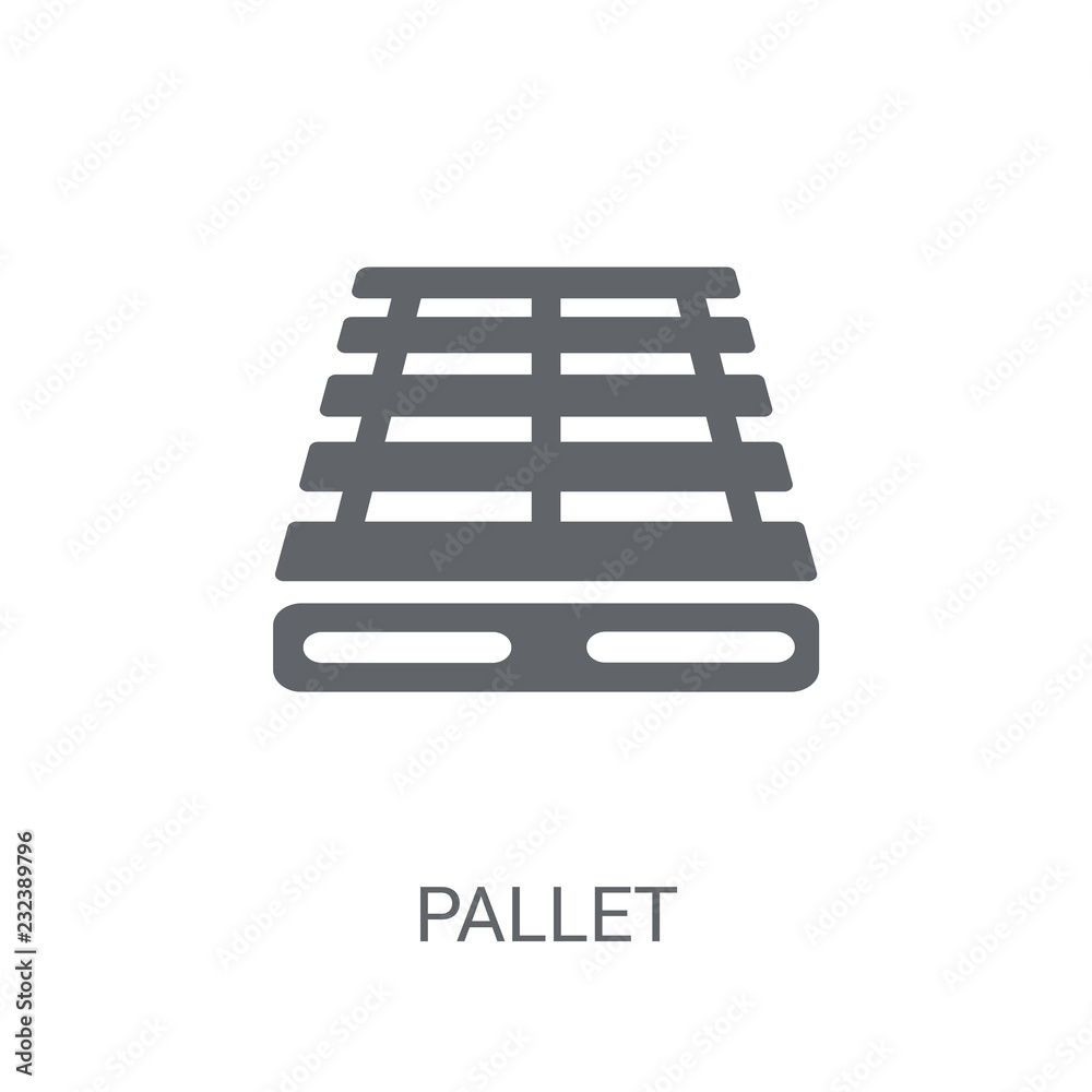 Pallet icon. Trendy Pallet logo concept on white background from ...